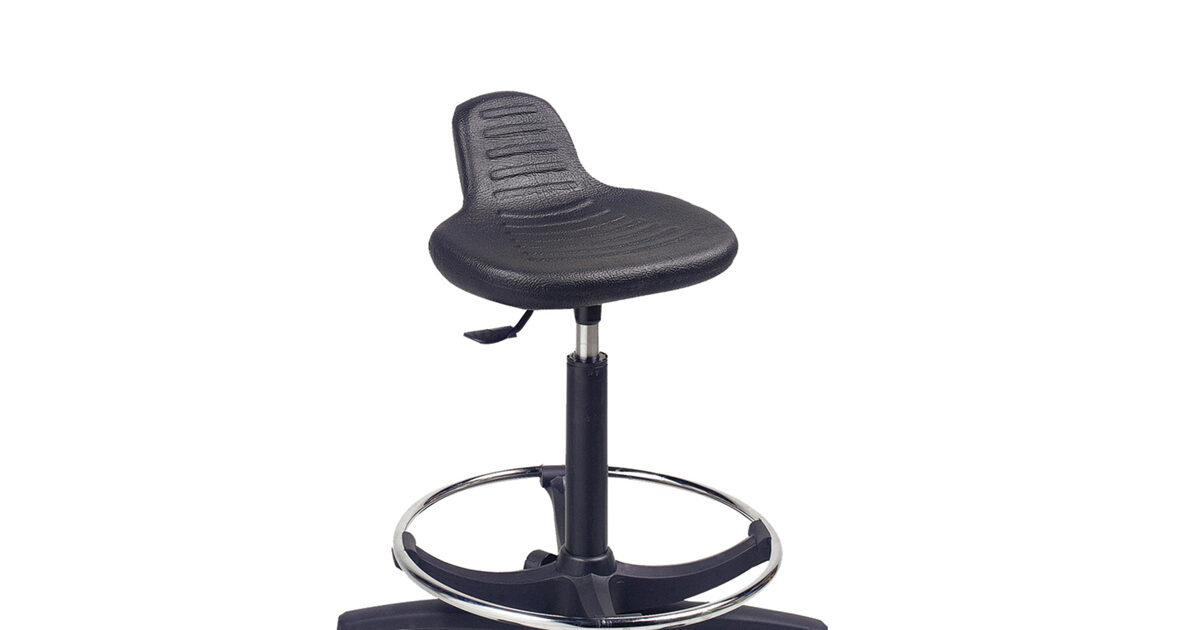 Sanda Technicians Stool - with glide feet and foot ring | Ocura