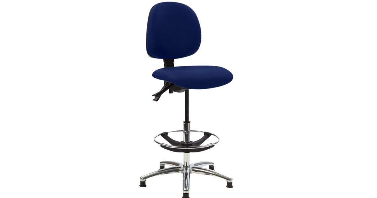 Lewis Laboratory Chair With Glide Feet, Polished Base And… | Ocura