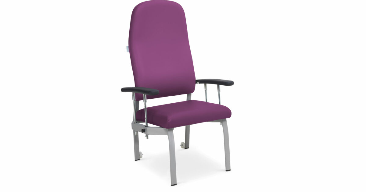 Arvada® High-back patient chair with drop arms and… | Ocura