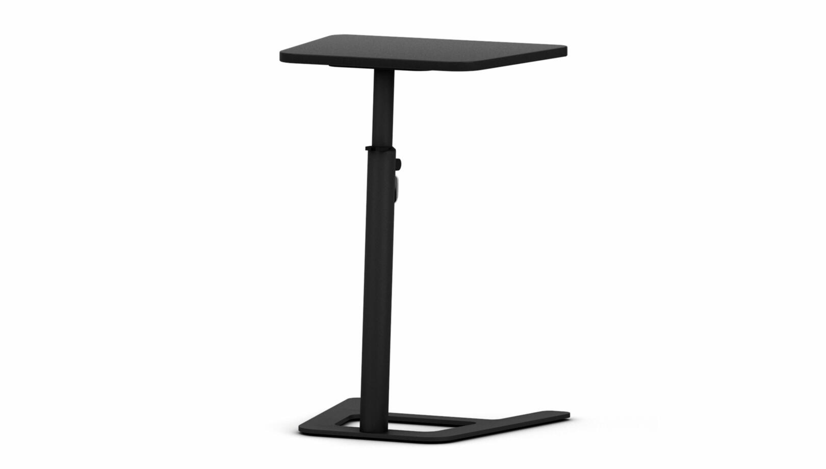 Denton Table - height-adjustable, black base | Ocura