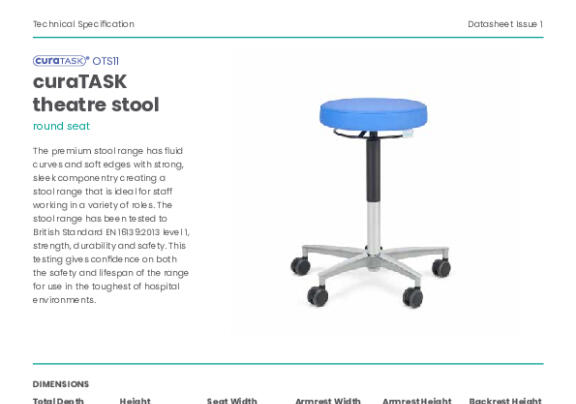 curaTASK theatre stool | Ocura